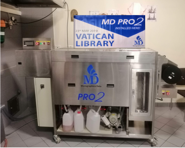 The Vatican Library uses MD PRO3 for Microfilm Processing ...